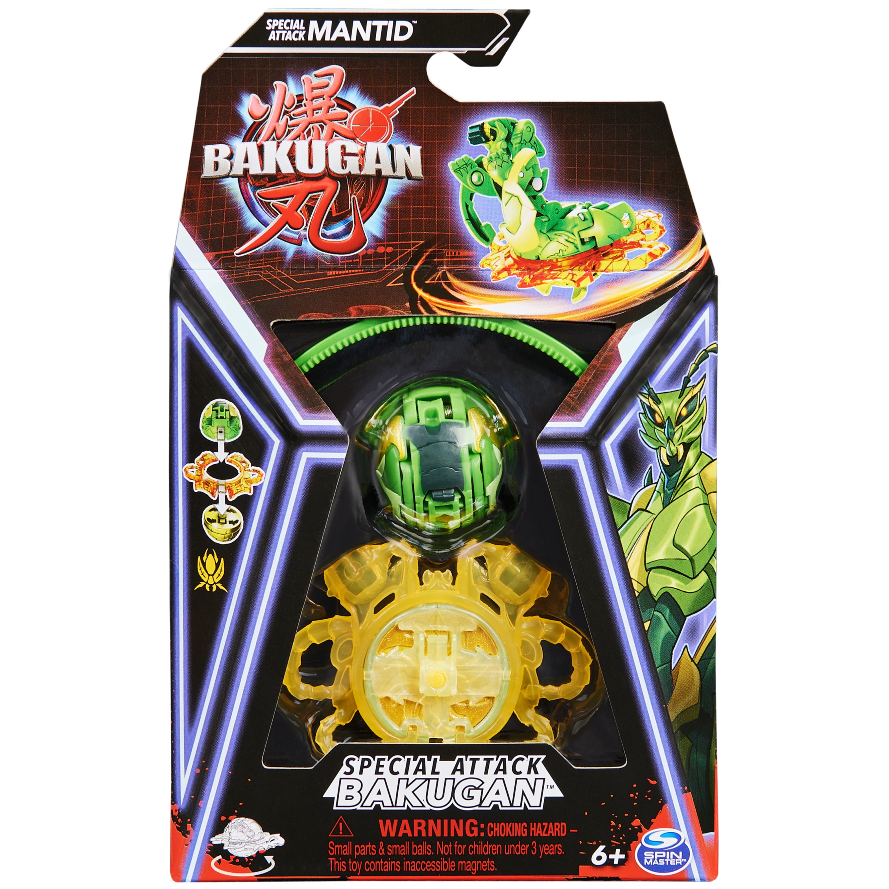 Bakugan, Special Attack Mantid, Spinning, Customizable Action Figure ...
