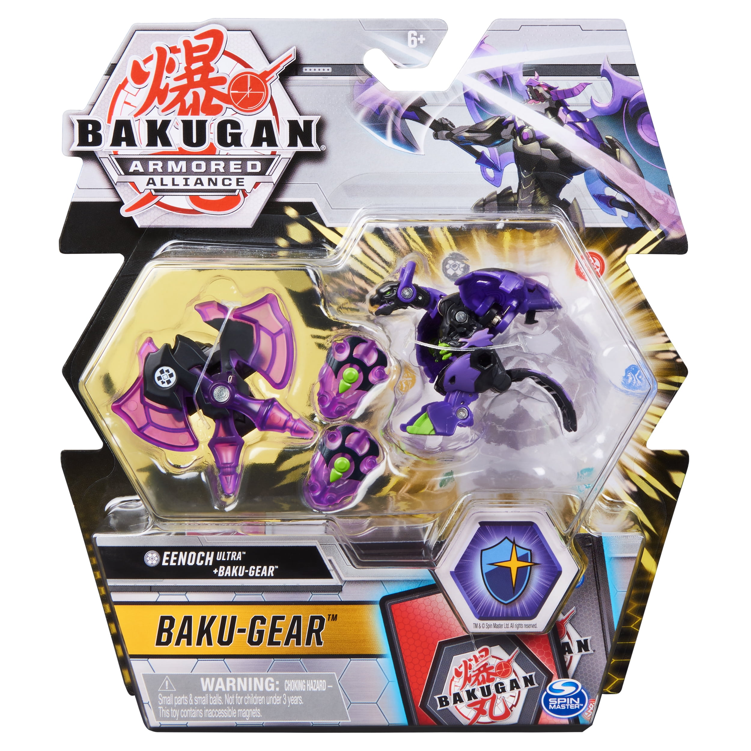 Bakugan Ultra, Eenoch with Transforming Baku-Gear, Armored Alliance 3-inch Tall Collectible ...