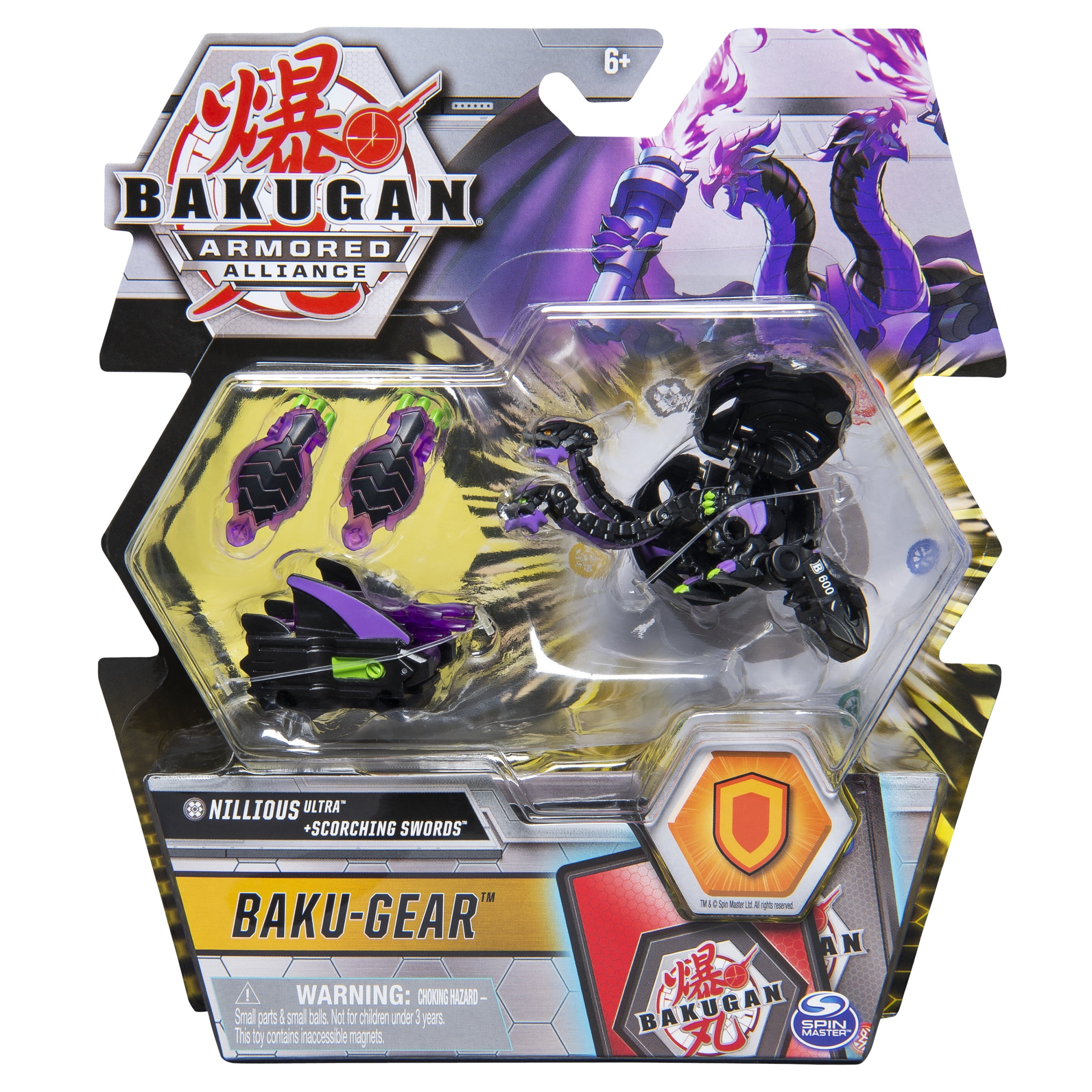 Bakugan Ultra, Nillious with Transforming Baku-Gear, Armored Alliance 3 ...