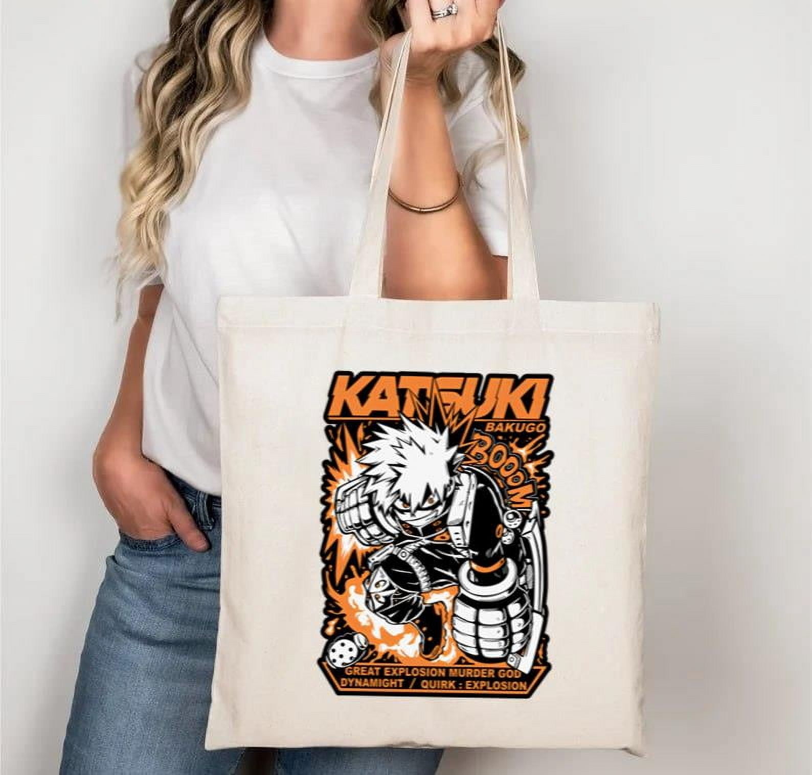 Bakugo Katsuki My Hero Academia Mha Anime Explosion Quirk Hero Tote Bag ...