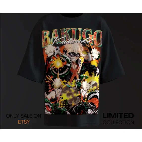 Bakugo Katsuki Shirt, Movie Character Tee, Anime Tshirt Fans, Gift For ...