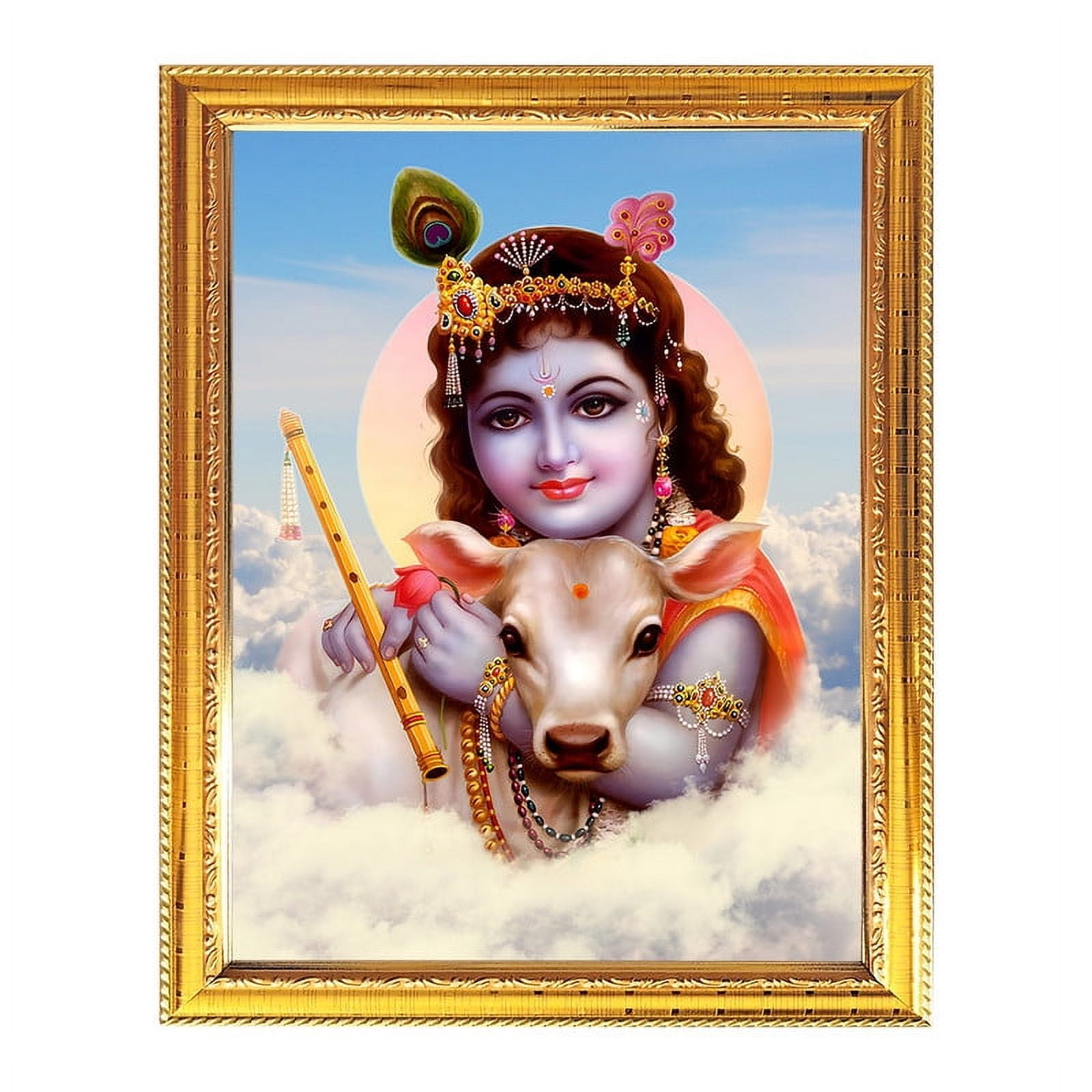 Bal Gopal God Photo Frames Wall Mount Religious Hindu Temple Office ...