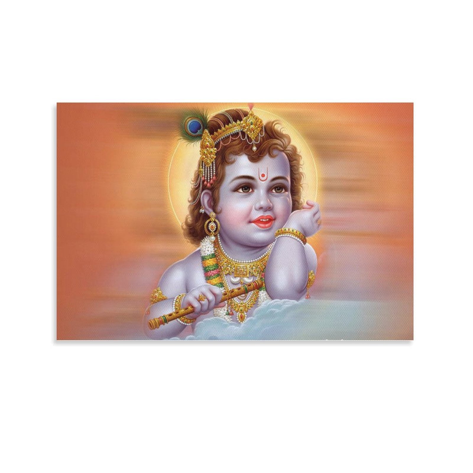 Bal Krishna Idol Posters Gifts Canvas Painting Poster Wall Art ...