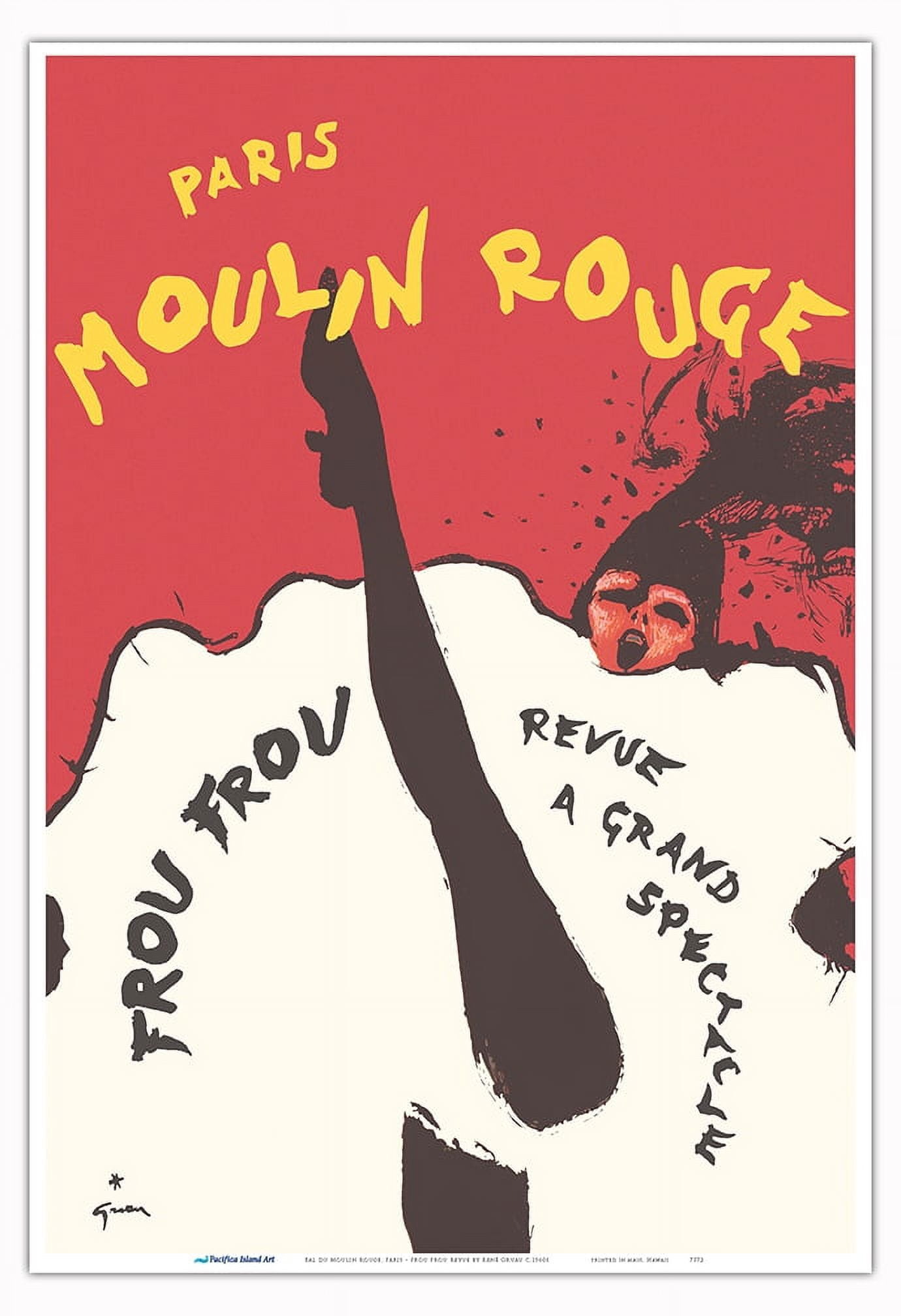 Bal du Moulin Rouge Paris - Frou Frou Revue a Grand Spectacle - Vintage ...
