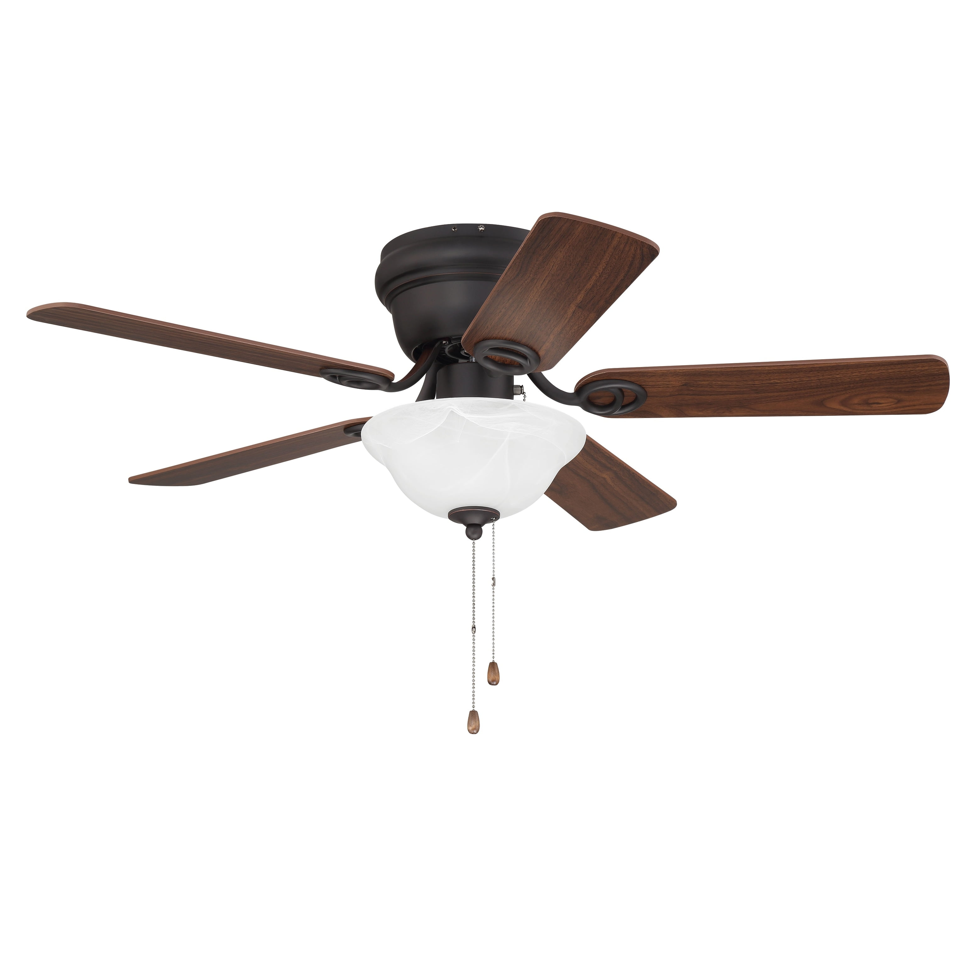 Bala 42'' Hugger Mount Ceiling Fan With Bowl Light, Oil Rubbed Bronze ...