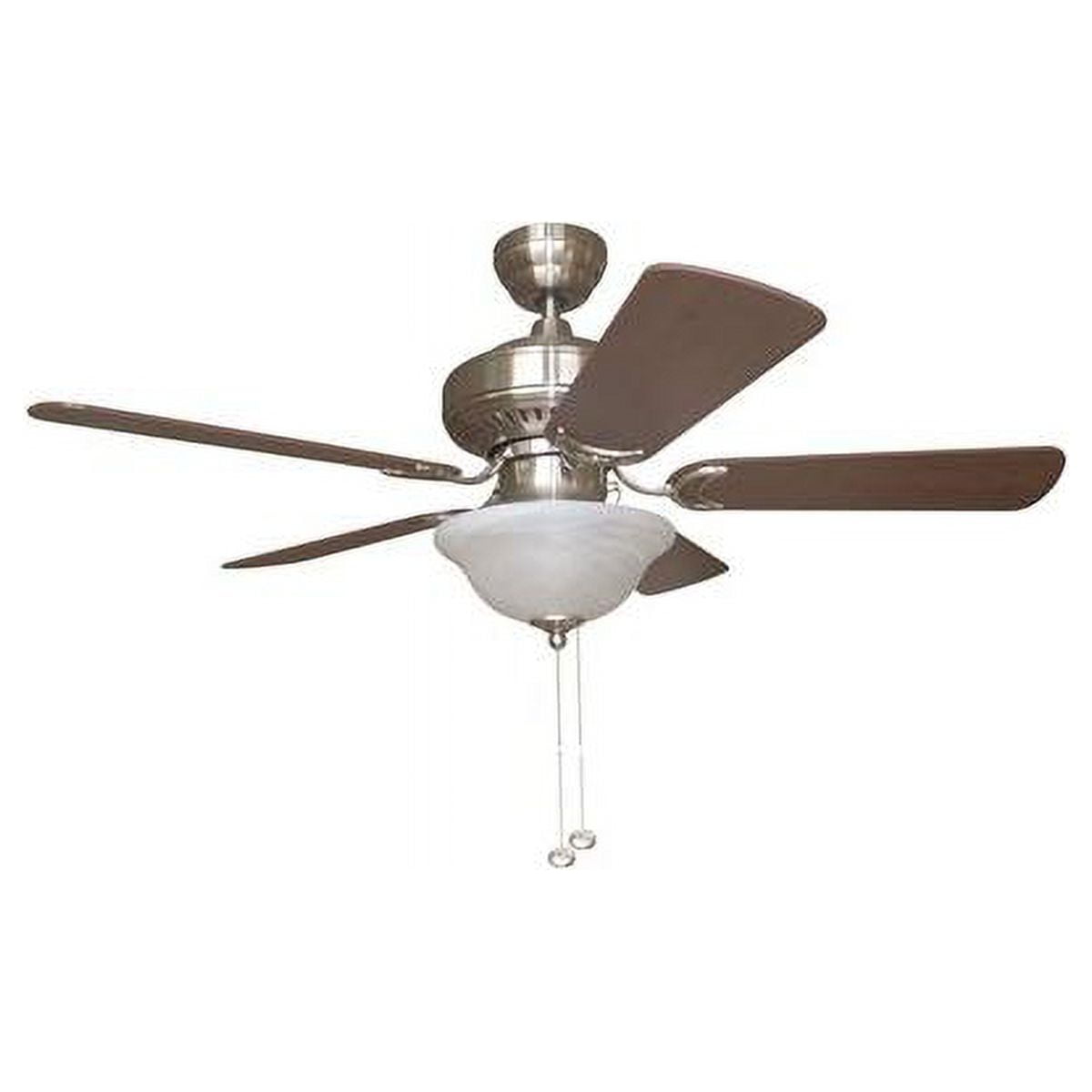 Bala 42 In. Brushed Nickel Dual-Mount Ceiling Fan With Bowl Light Kit ...