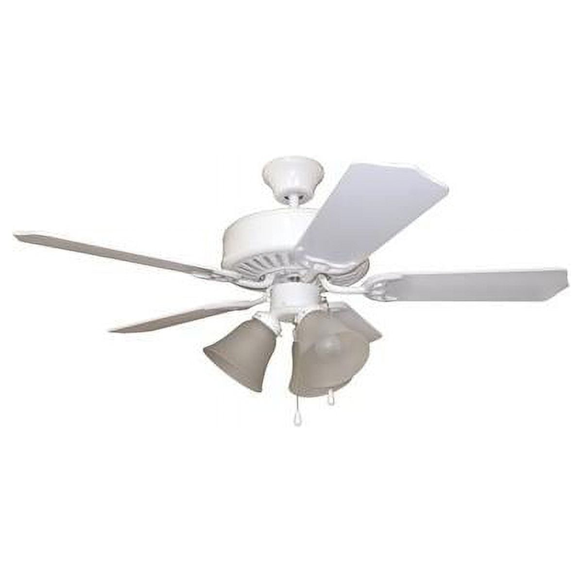 Bala 42 In. White Dual-Mount Ceiling Fan With 3 Tulip Light Kit ...