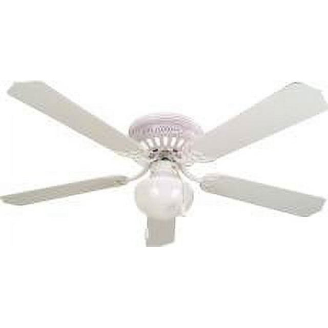 Bala Hugger Ceiling Fan With Light, One 60 Watt Incandescent Candelabra ...