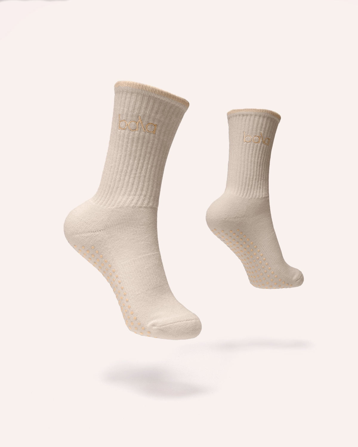 Bala The High Sock for Yoga, Pilates, Barre, & Home Workouts, Large ...
