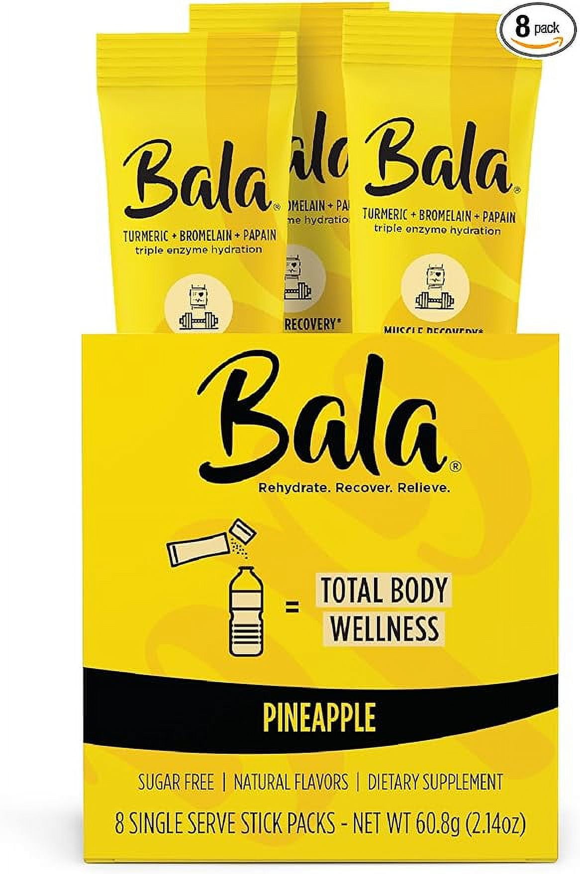 Bala Triple Enzyme Hydration Total Body Wellness Drink Mix Sticks ...