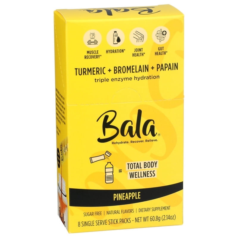 Bala Triple Enzyme Hydration Total Body Wellness Drink Mix Sticks ...