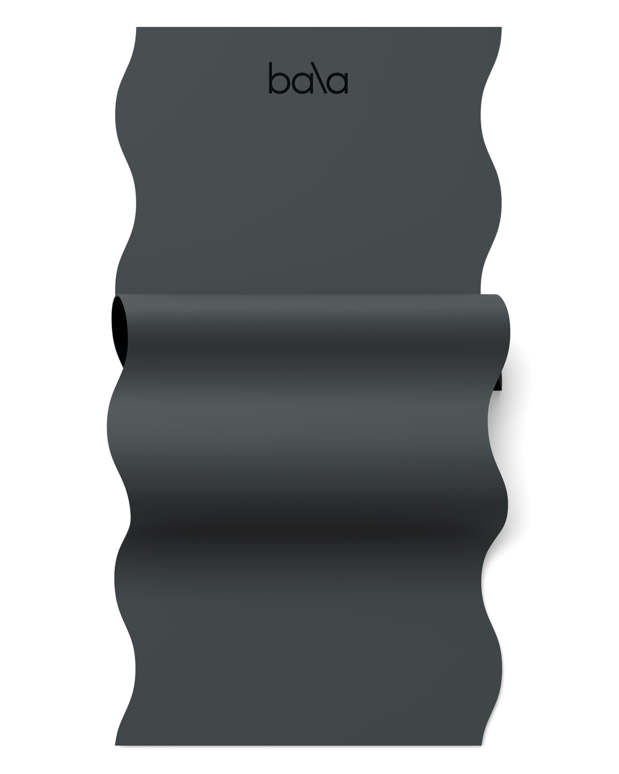 Bala Yoga Mat for Home Gym, 5mm (Charcoal) - Non Slip Exercise Mat for ...