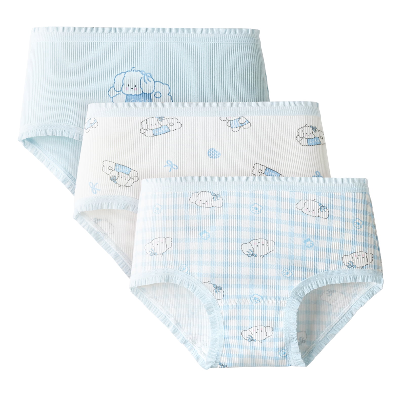 Balabala 3-Pack Girls’ Cotton Modal Underwear for Ages 1-13 – Soft ...