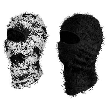 Arnsht Men Women Winter Distressed Balaclava Knitted Cool Full Face Ski ...