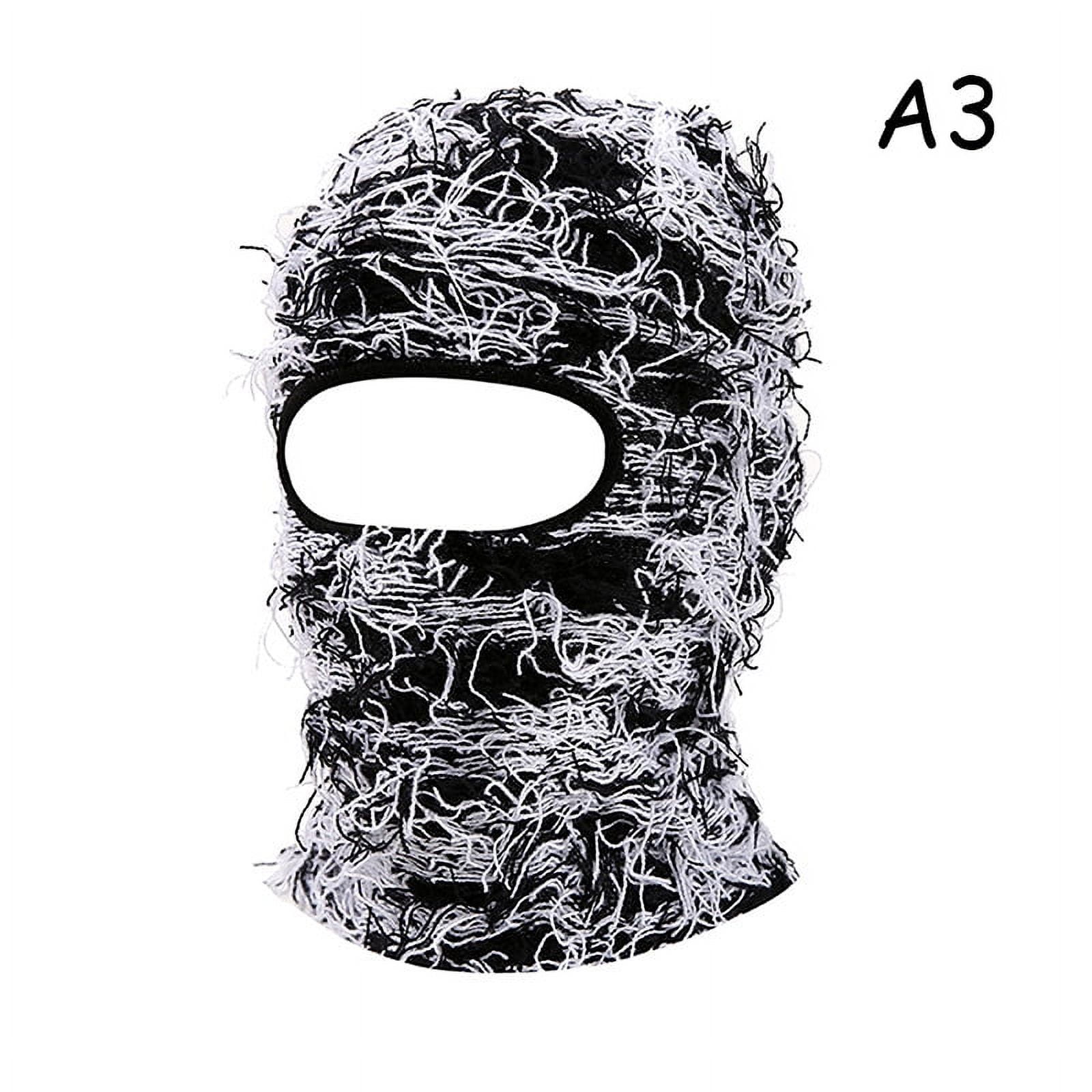 Balaclava Distressed Ski Mask Knitted Beanies Cap Winter Warm Full Face ...