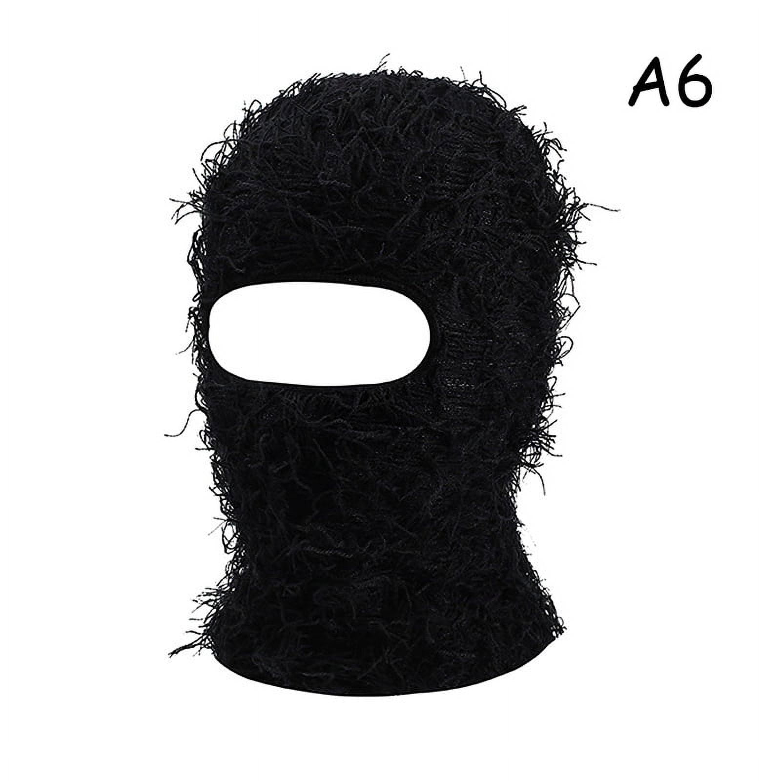 Balaclava Distressed Ski Mask Knitted Beanies Cap Winter Warm Full Face ...