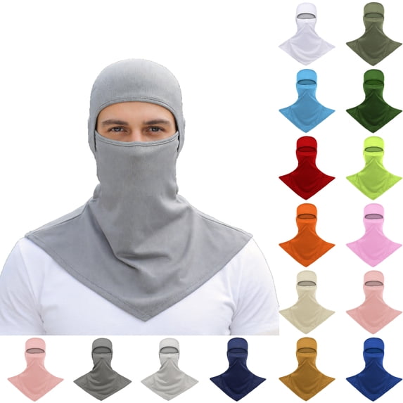 Balaclava Face Cover Neck Gaiter Cycling Hood Breathable Stretch Face ...