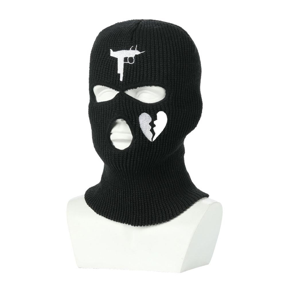 Balaclava Face Mask Motorcycle Tactical Embroider Ski Mask Coldproof ...
