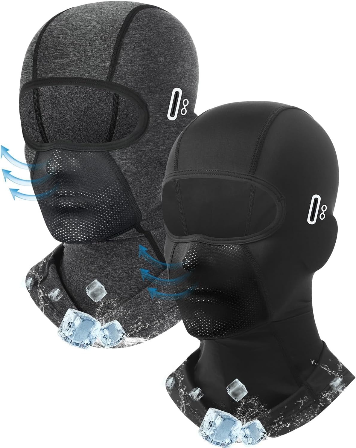 Balaclava Face Mask with Glasses Holes for Men Women Summer Cooling ...