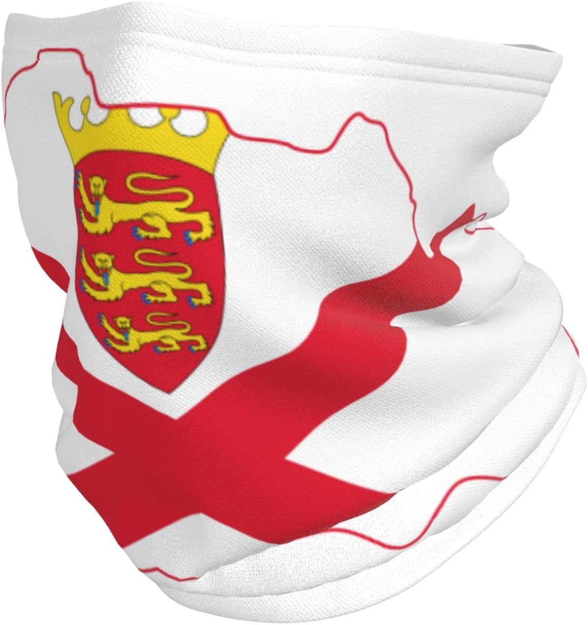 Balaclava Flag Map of Jersey Microfiber Face Cover Neck Warmer Vintage ...