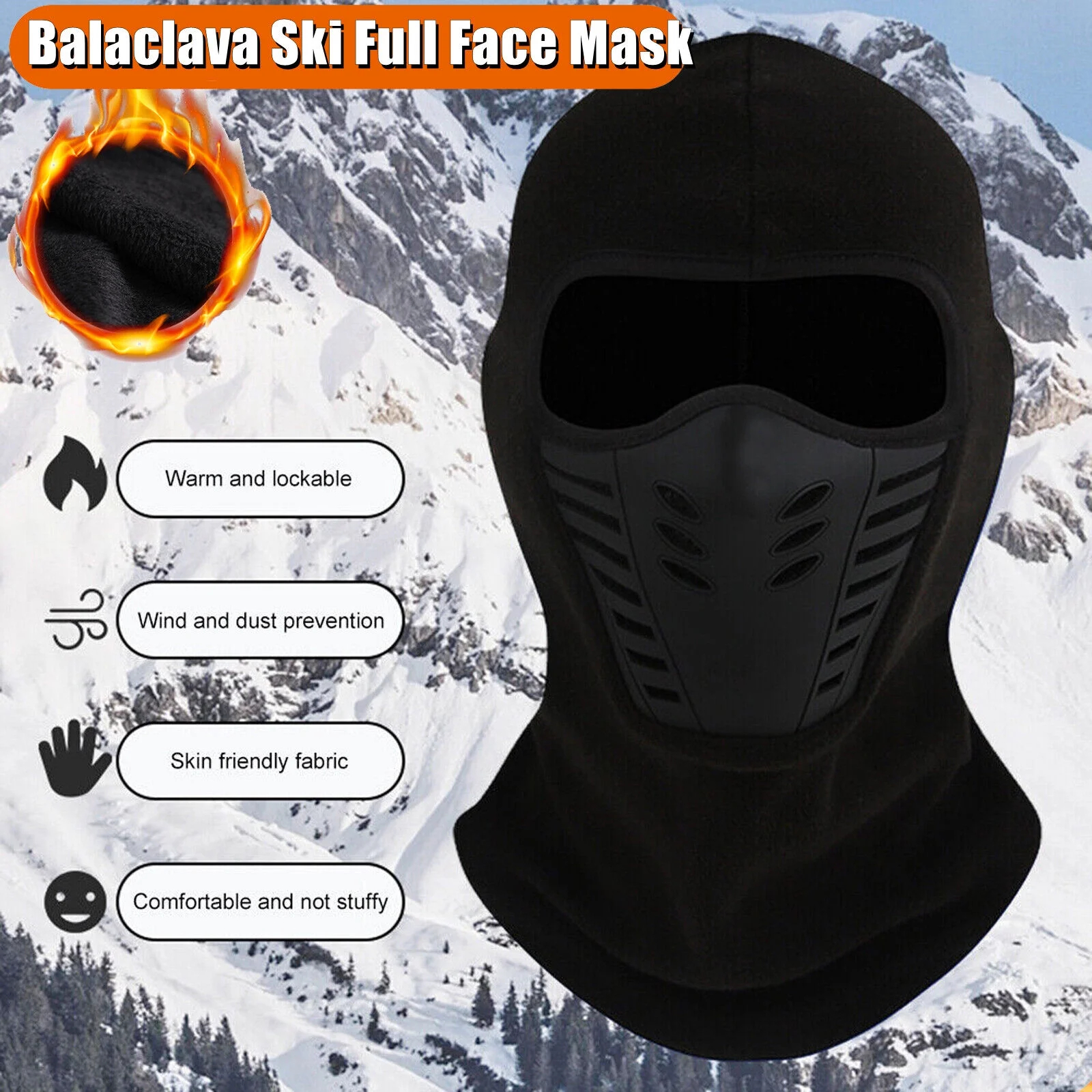 Balaclava Full Face Masks, Ski Mask for Men and Women, Windproof and ...