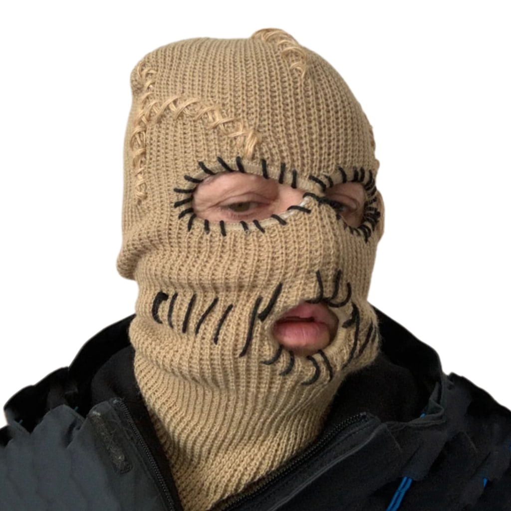 Balaclava Hat Horrid Cap Crocheted Hat for Women Men Picture Props ...