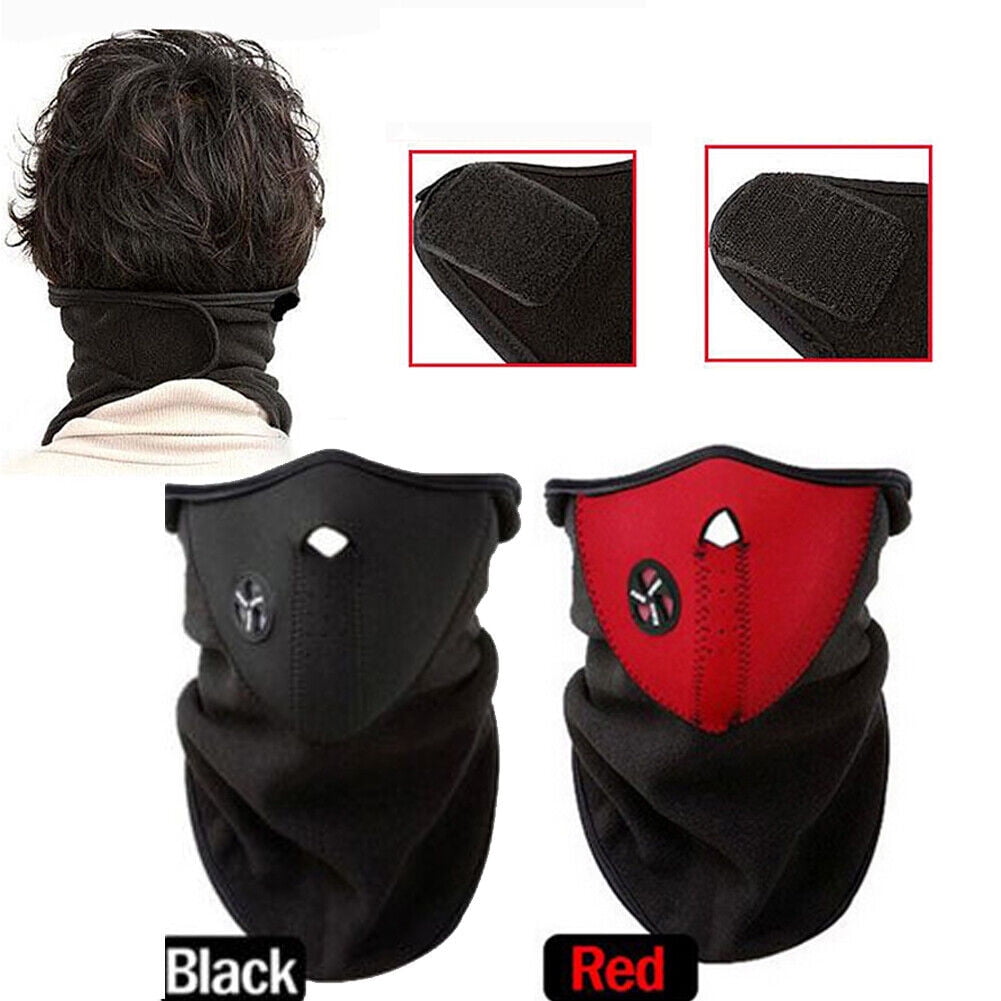 Balaclava Hood Winter Anti Cold Half Face Ski Snowboard Bicycle ...