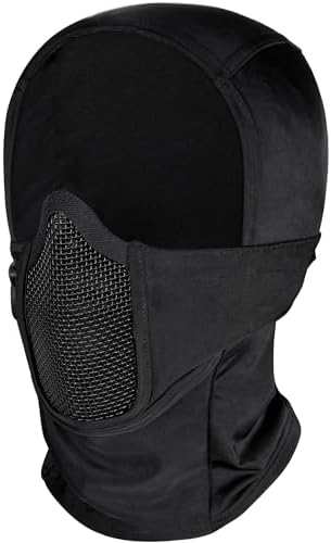 Balaclava Mesh Mask, Ninja Tactical Mask with Full Face Protection for ...