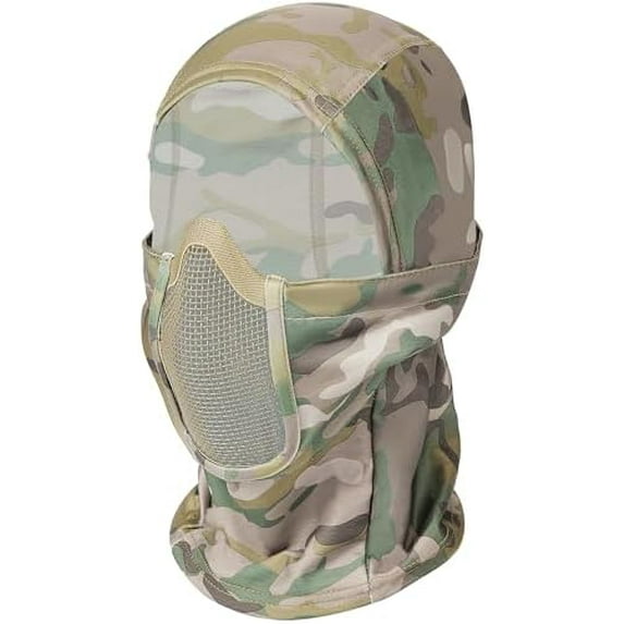 Balaclava Mesh Mask, Ninja Tactical Mask with Full Face Protection for ...