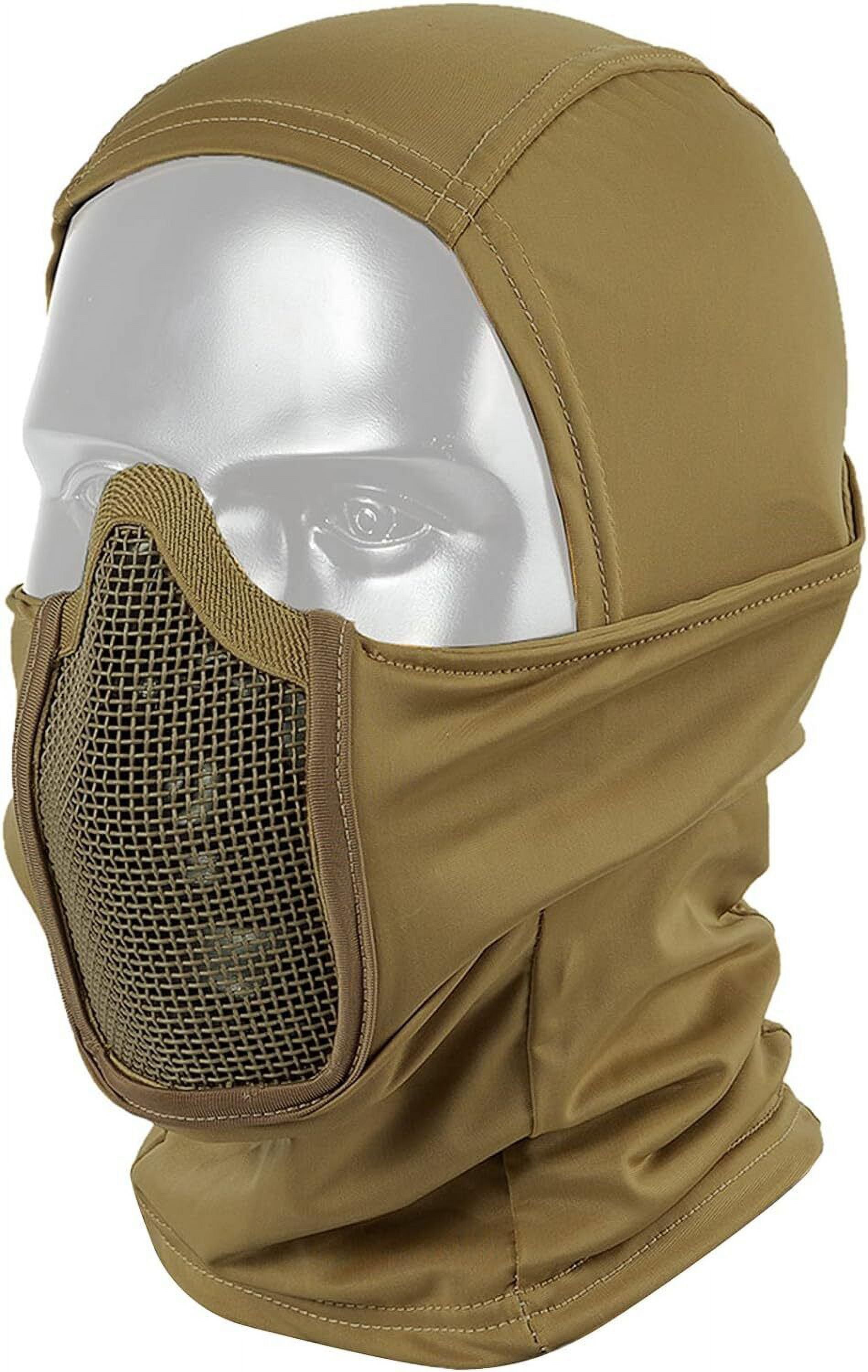 Balaclava Mesh Mask Tactical Airsoft Full Face Protective Mask Ninja ...