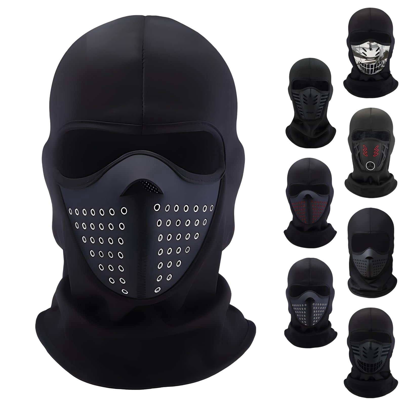 Balaclava Ski Face Mask, Winter Windproof Warm Mask 3D Design ...