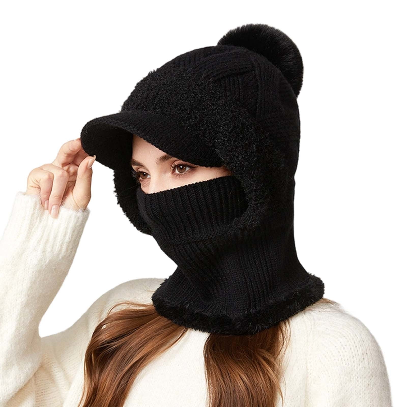 Balaclava Ski Hat Windproof Hat Cap Scarf for Women and Men - Face Ear ...