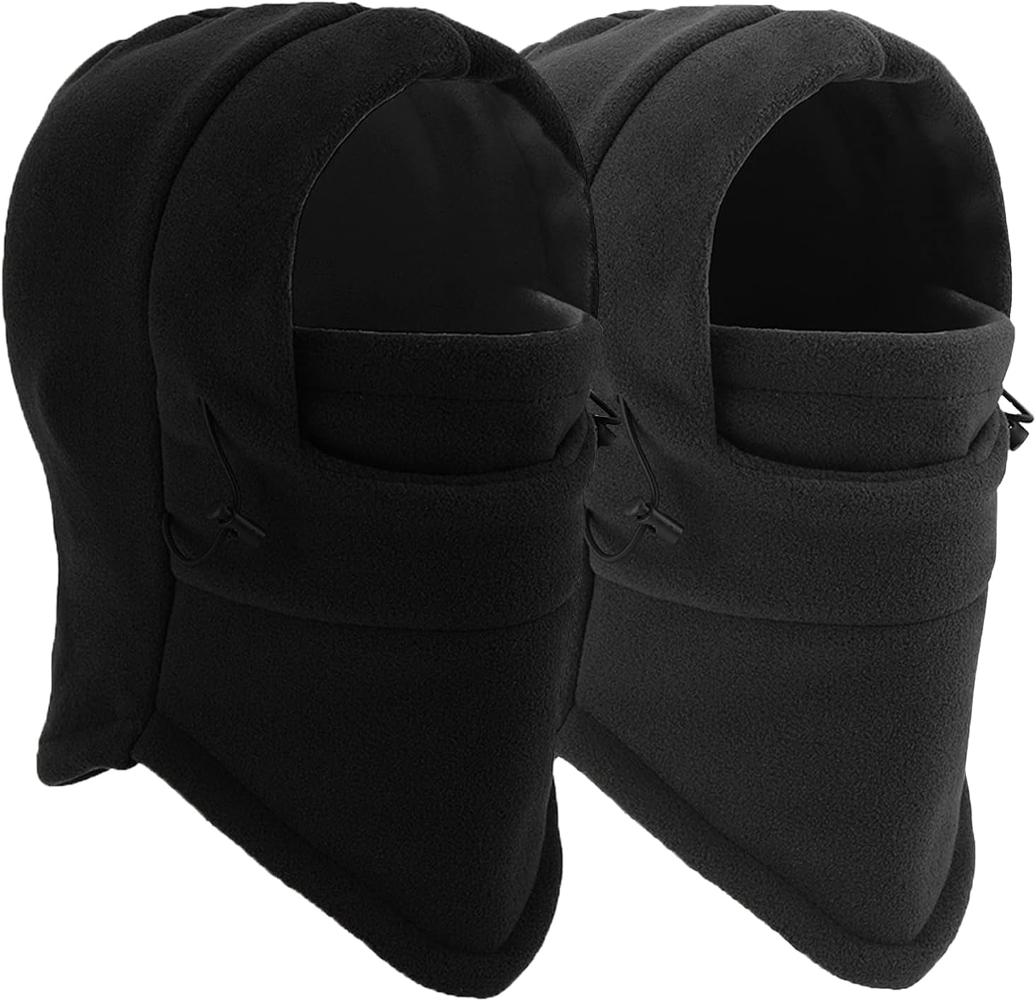 Balaclava Ski Mask 2 Pcs - Windproof Warmer Fleece Adjustable Winter ...