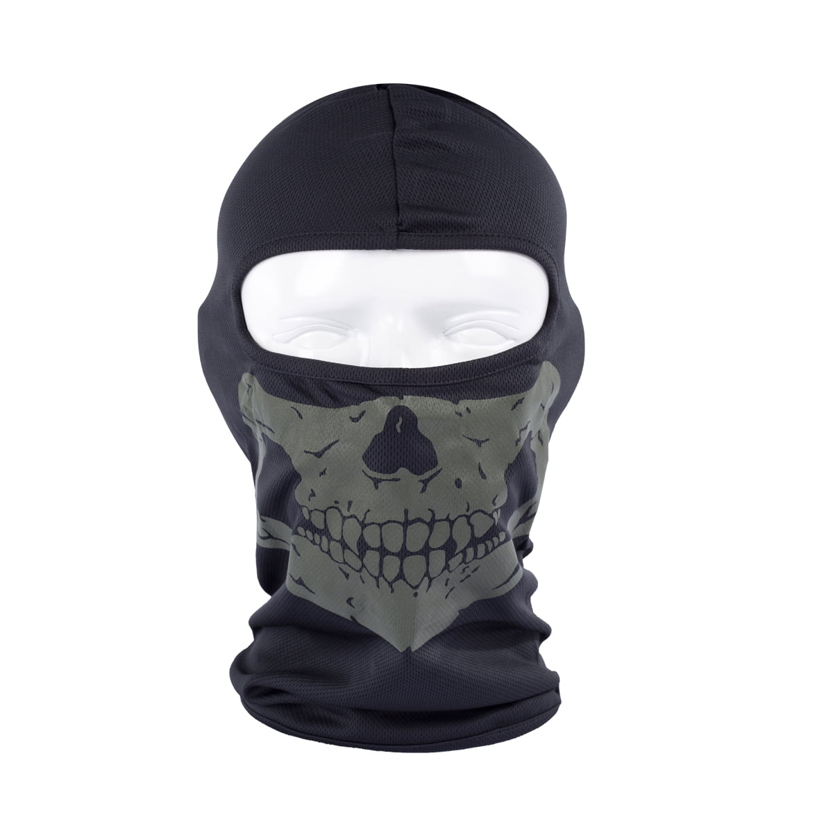 Balaclava Ski Mask, Ghosts Skull Full Face Mask UV Protector Full Face Mask Scarf Summer Cooling ...