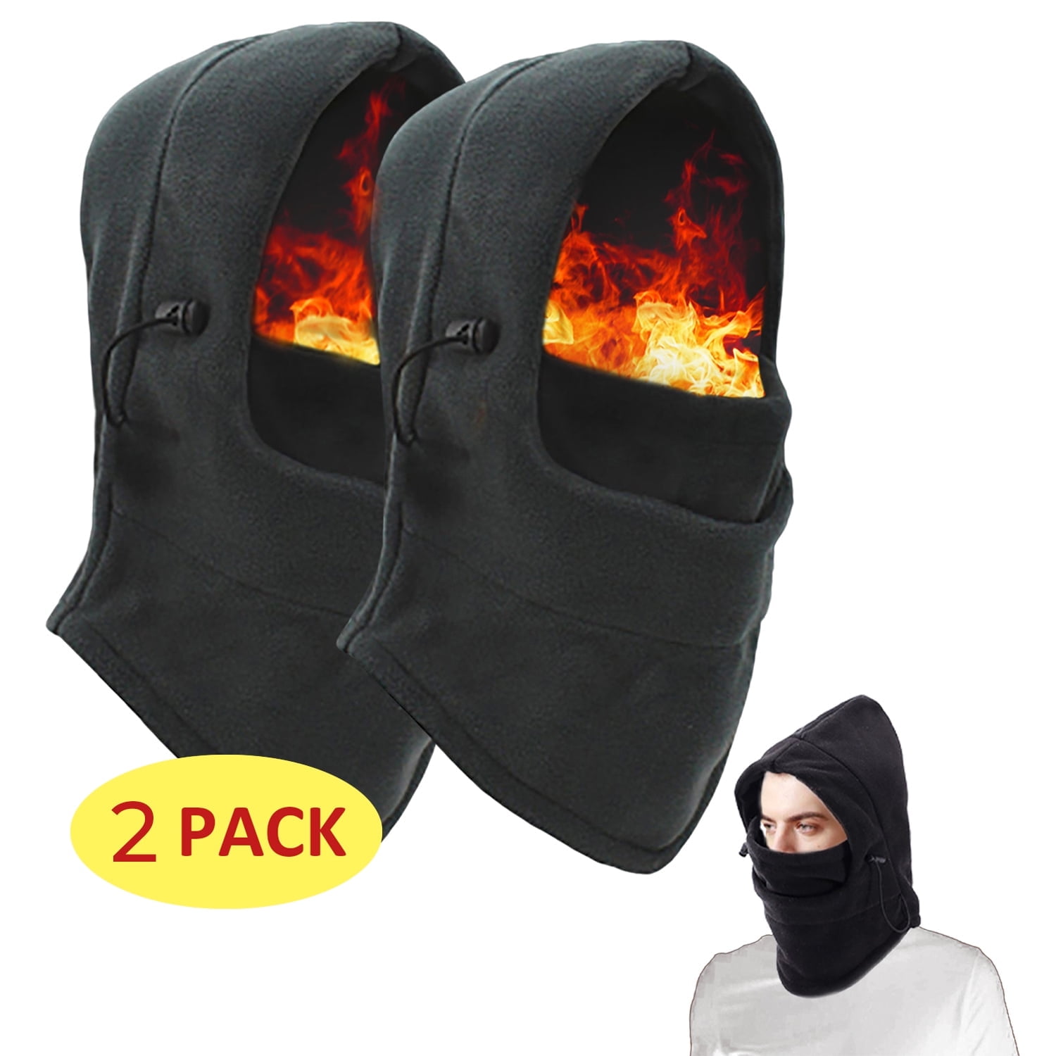 Balaclava Ski Mask for Men Women, Fleece Winter Face Cover Gaiter for ...