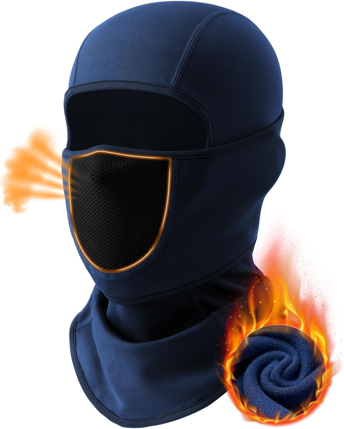 Balaclava Ski with Movable Deisgn for Men Women-Fleece Winter Covering ...