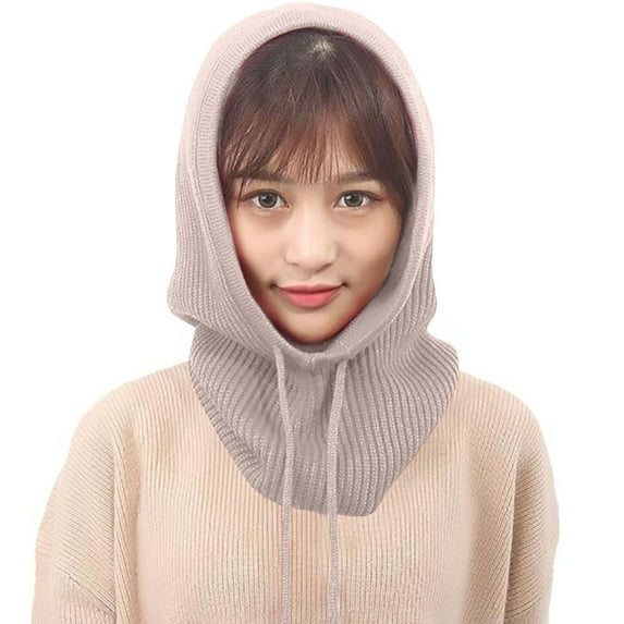 Balaclava, Winter Ski Mask, Knitted Windproof Hood, Neck Warmer Hat for ...
