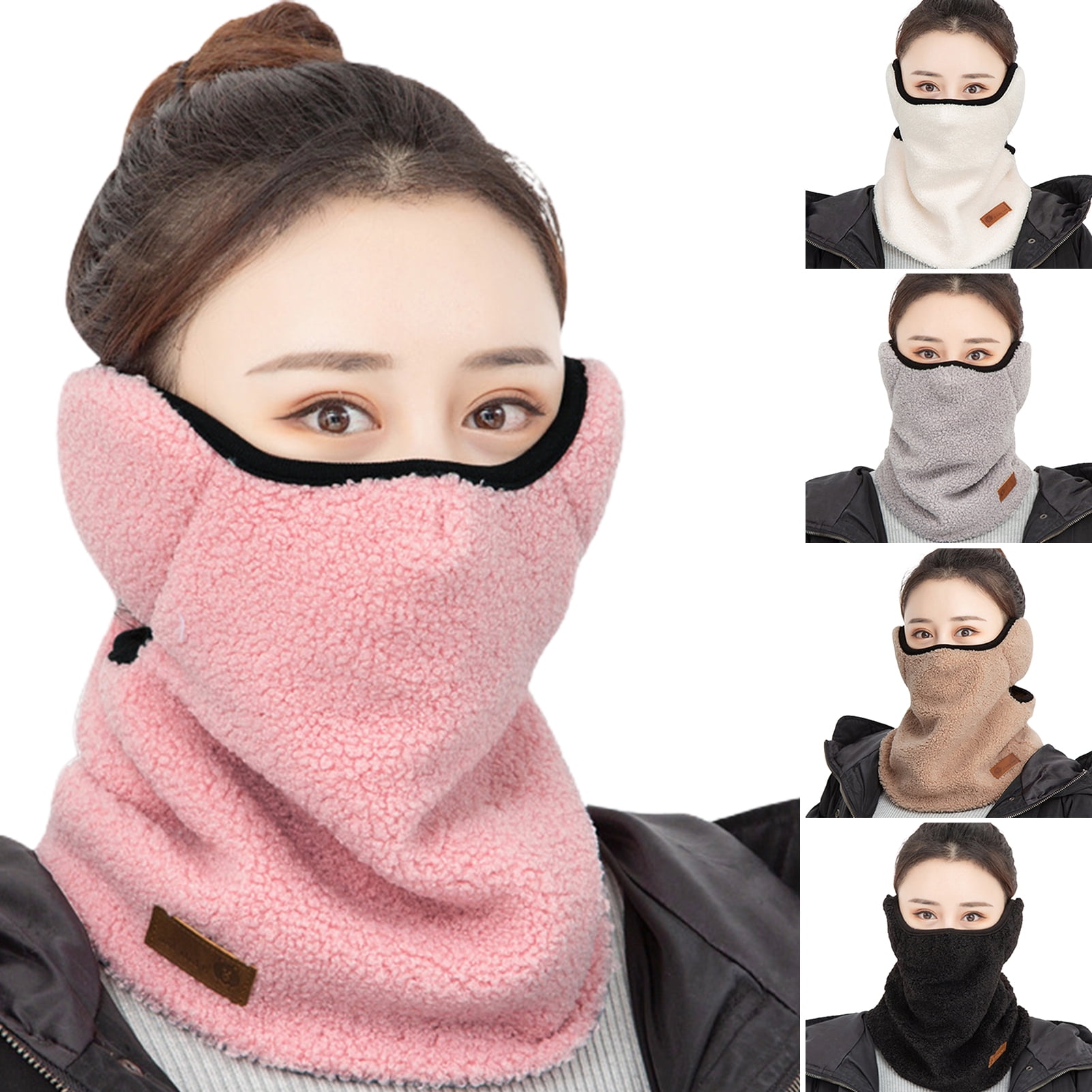 Balaclava Women Face Mask-Winter Warm Ski Mask Fleece Neck Cover for ...