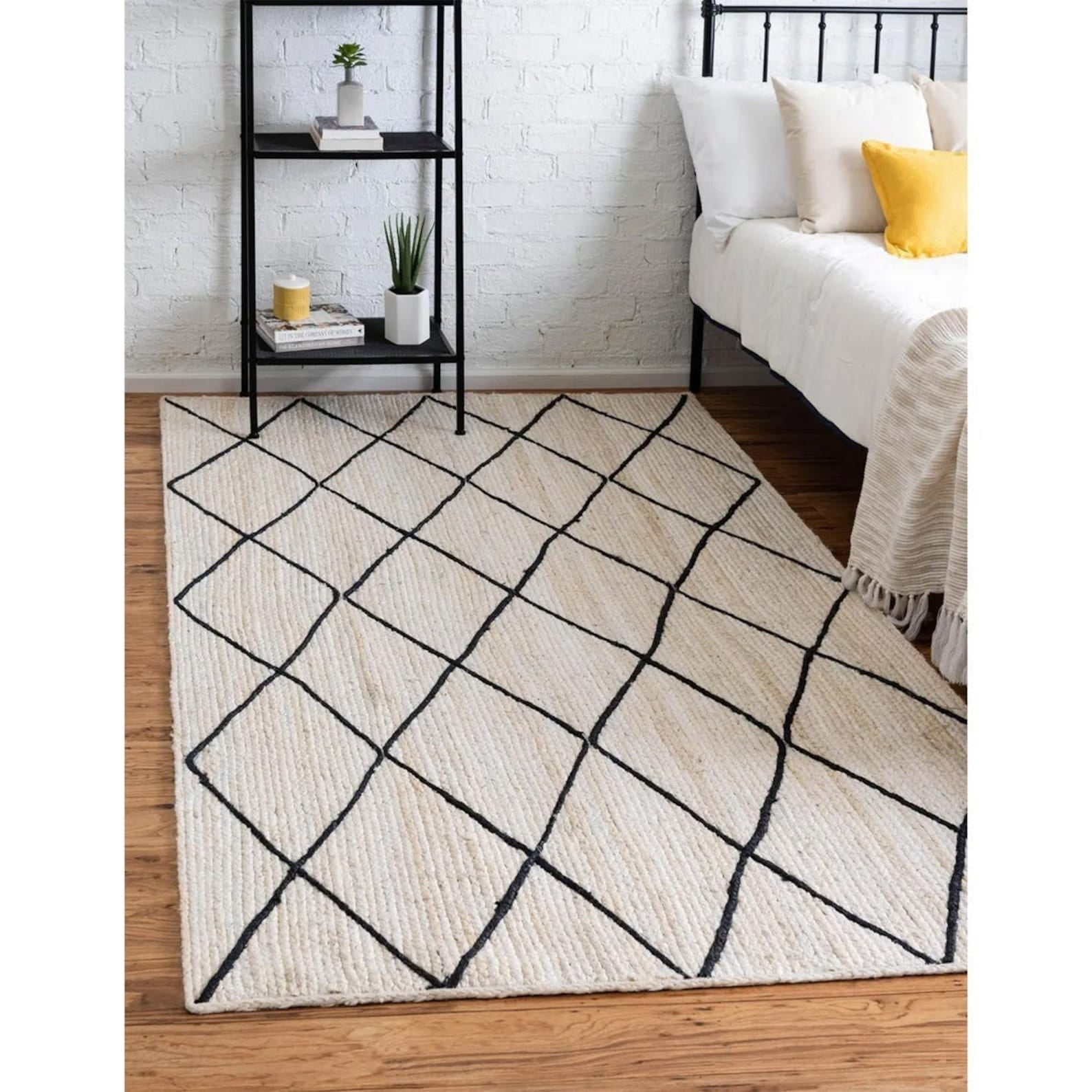 Balaji Arts Braided Rikki Border Jute Area Rug or Runner - Walmart.com