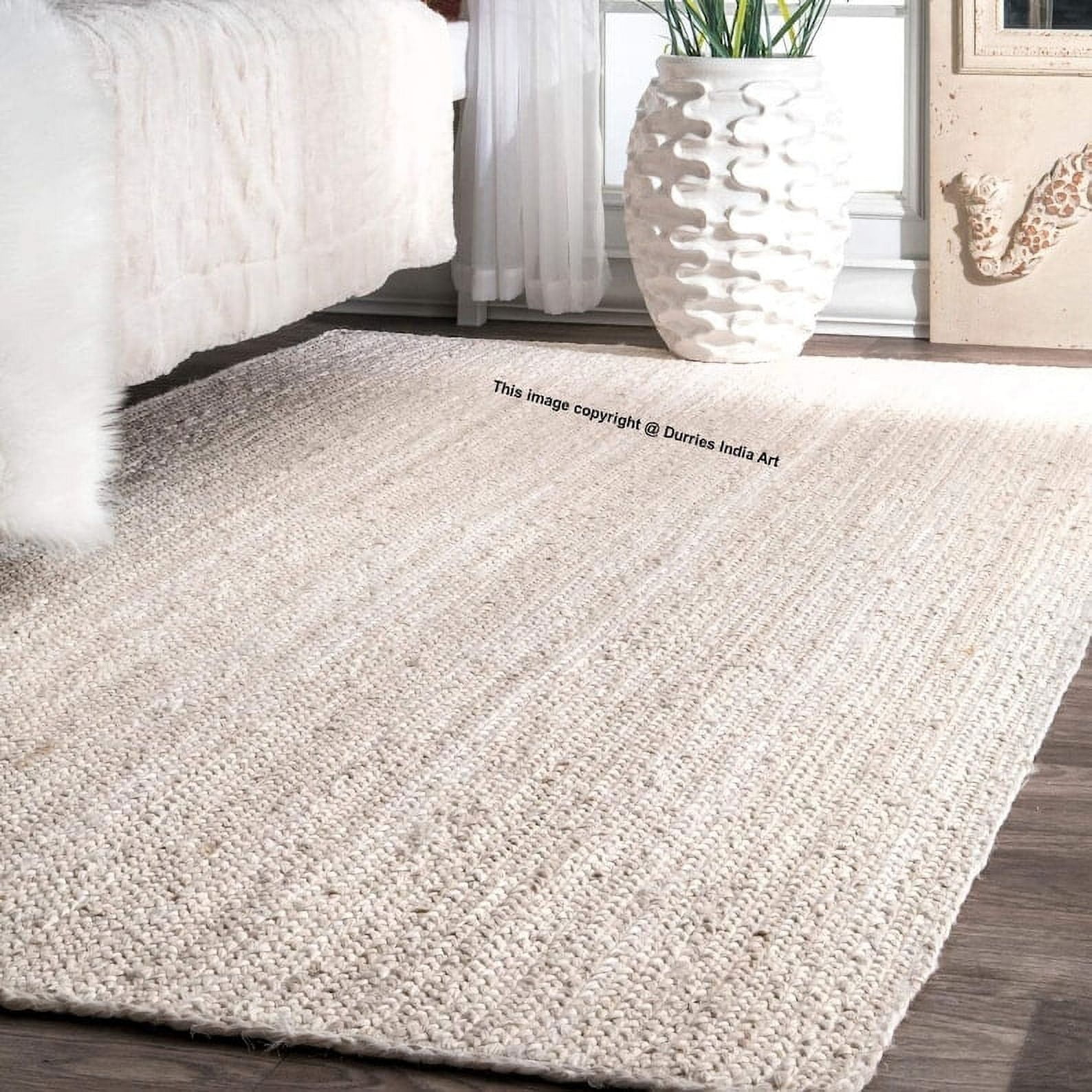 Balaji Arts Handwoven Solid Elfriede Rug Area Rug - Walmart.com