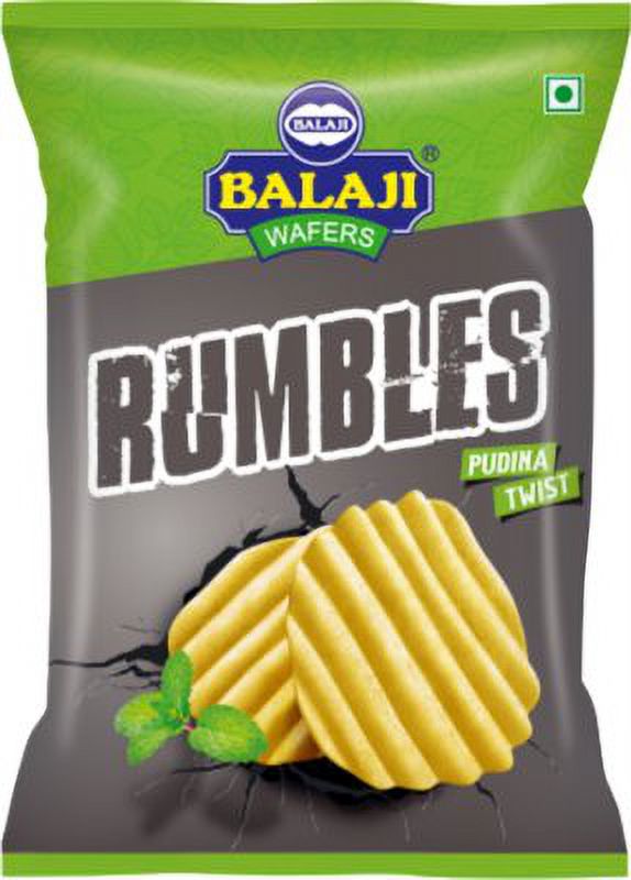Balaji Rumbles Potato Chips - Pudina Twist 4.8 oz bag - Walmart.com