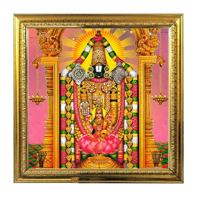 Balaji Venkateswara India God Photo Frame for Pooja Hindu Bhagwan Devi ...