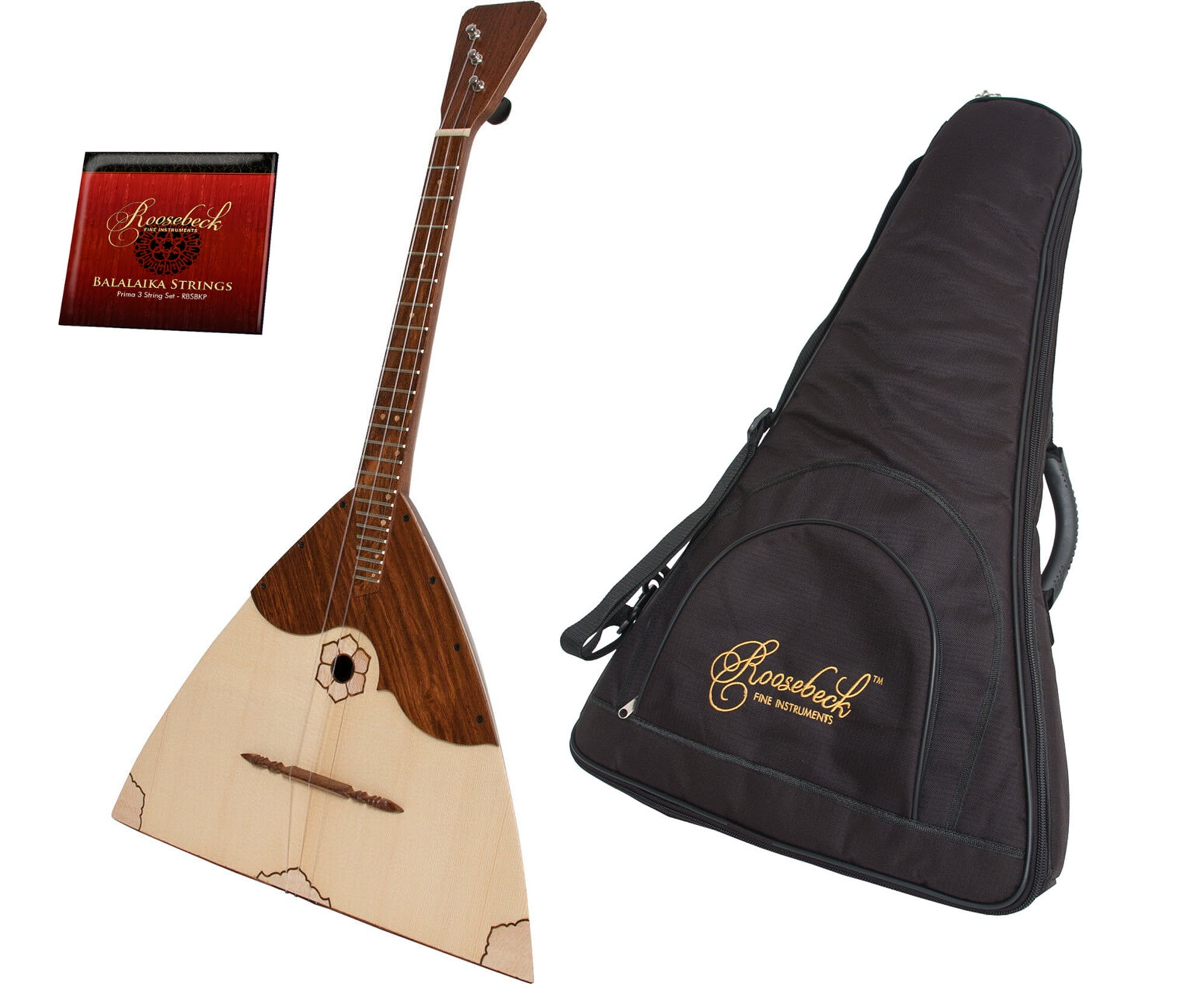 Deluxe Prima Balalaika with Sheesham Body, Gig Bag & Extra Strings Set ...