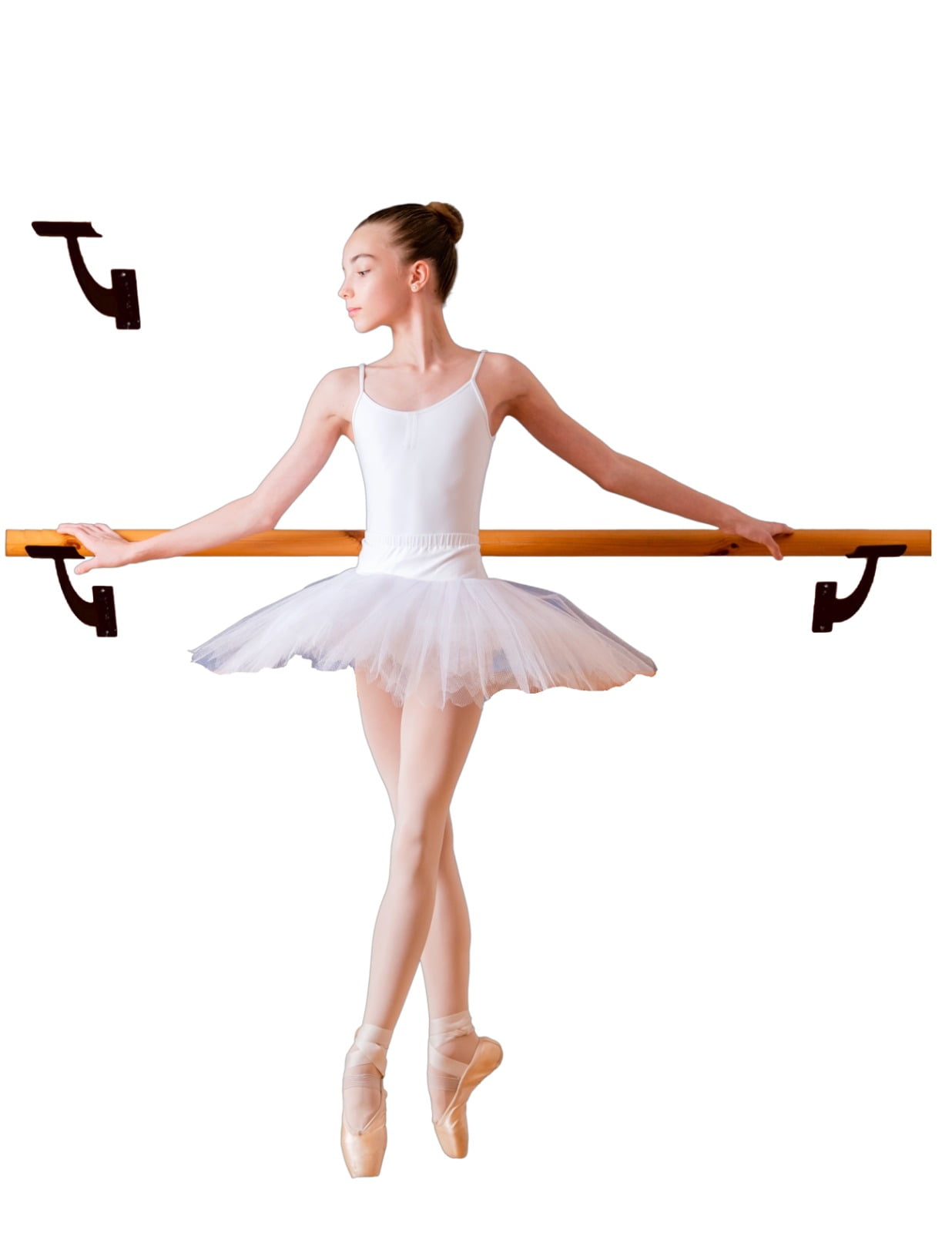 Balançoire Premium Ballet Barre One Solid 4 FT Long Bar Fixed Height 2. ...