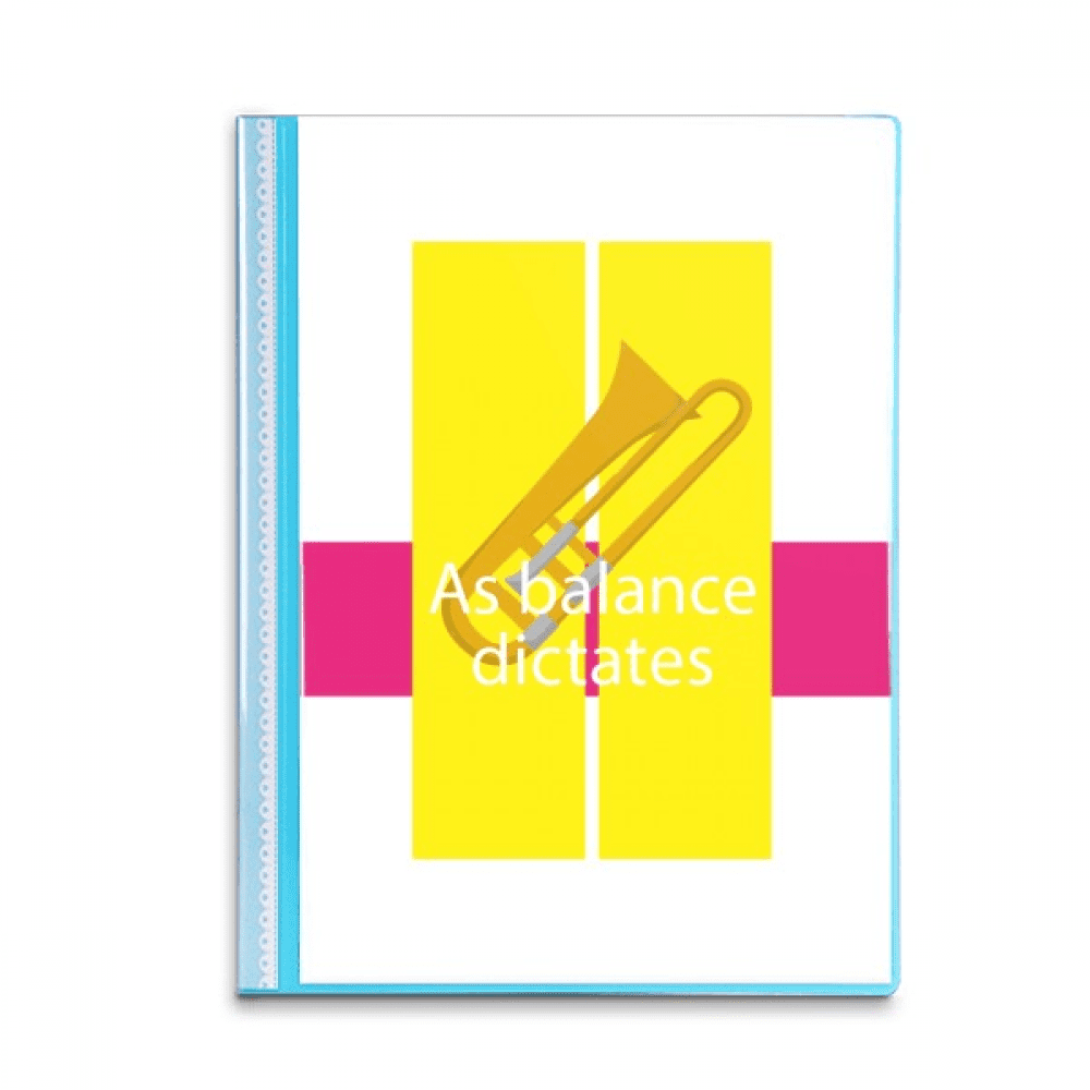 Balance Art Musical Instruments Book Sheet Protectors Portfolio Binder ...