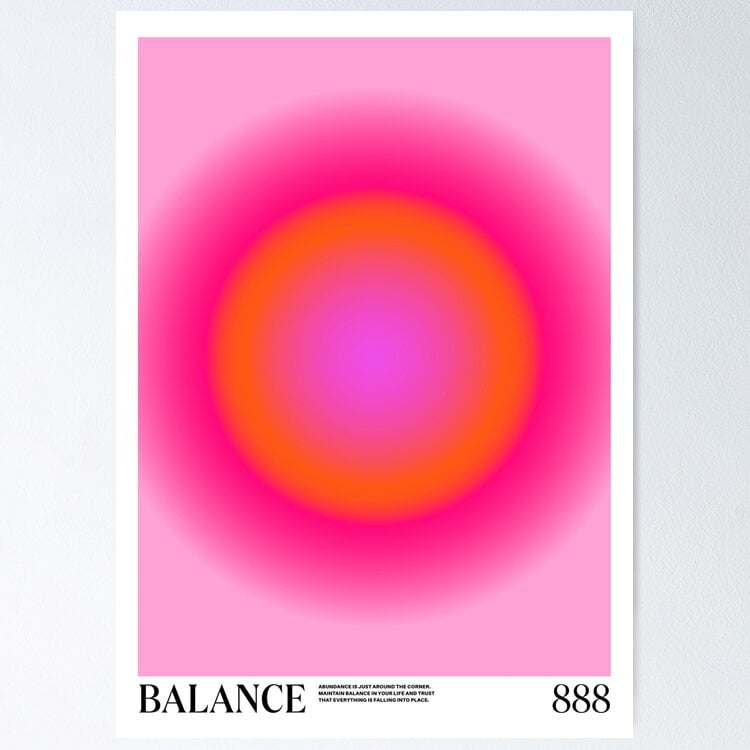 Balance Art Print Angel Number 888 UNFRAMED Poster, 12x18 - Walmart.com
