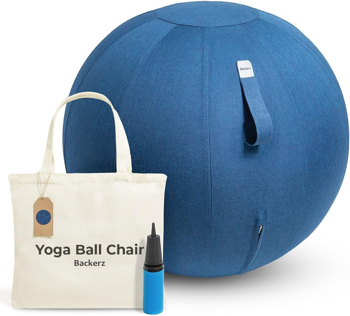 Balance Ball Chair for Office & Home - Ergonomic Exercise Ball for ...
