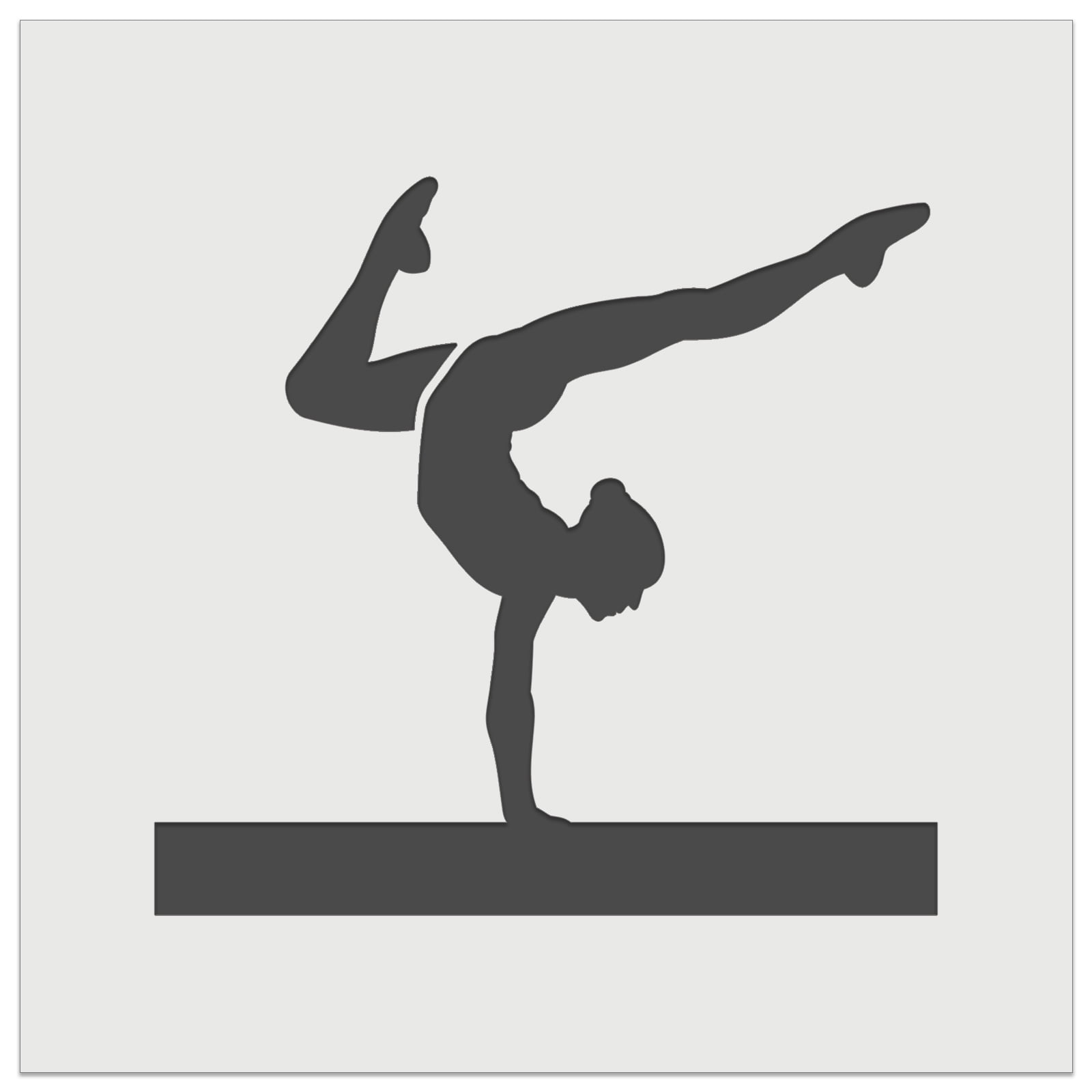 Balance Beam Artistic Gymnastics DIY Cookie Wall Craft Stencil - 4.5 ...