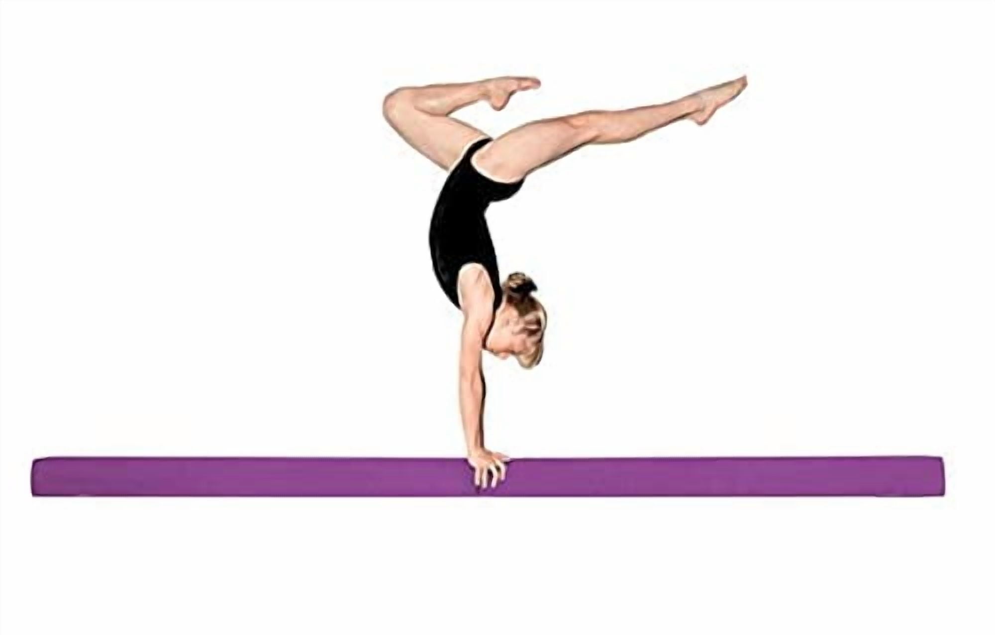 Balance Beam, Floor Beam Suede Gymnastics Competition Training Beam Bar ...