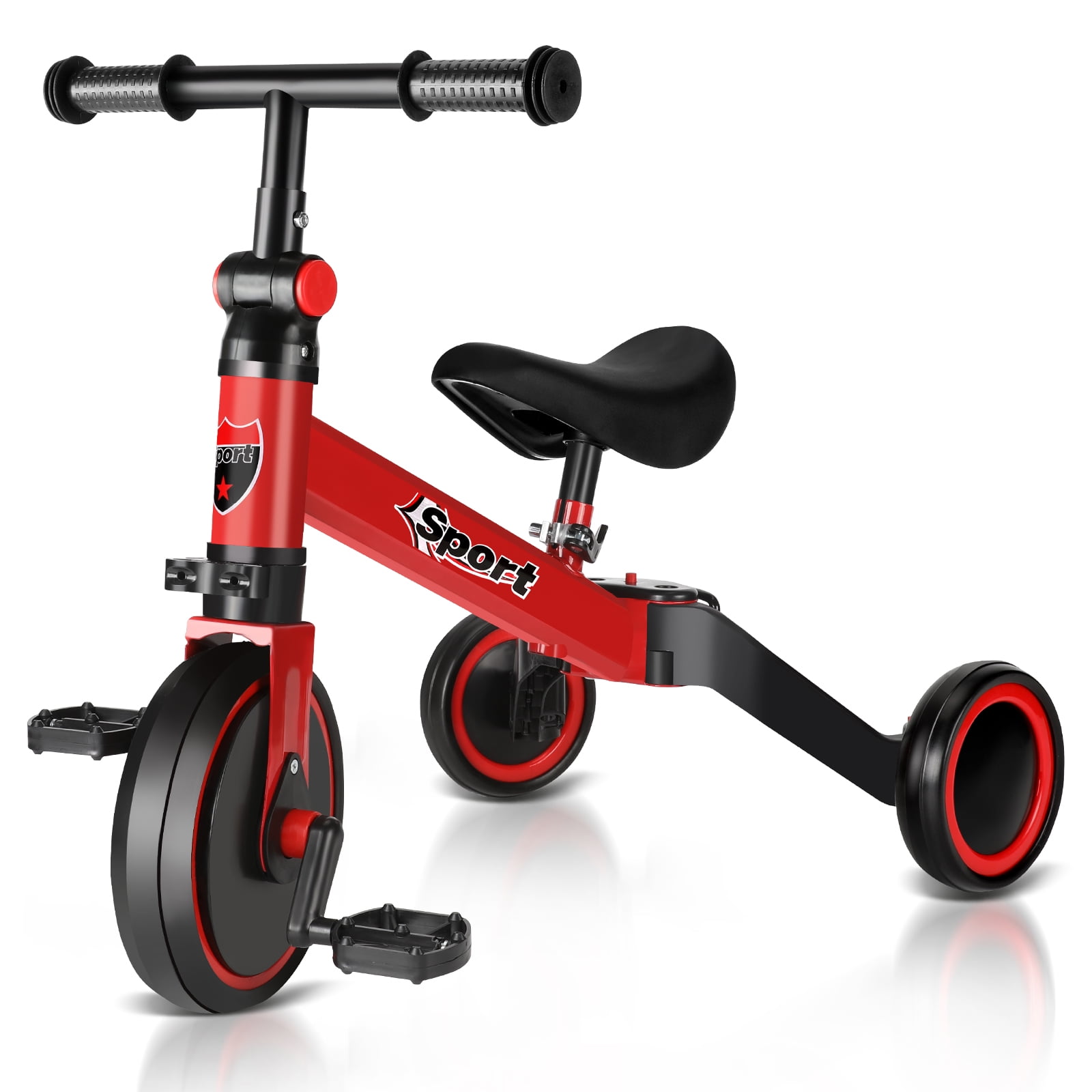 Balance Bike,3 in 1 Kids Tricycle for Toddlers 1-4 Year Olds,Kids Balance Bicycle for Boy & Girl ...
